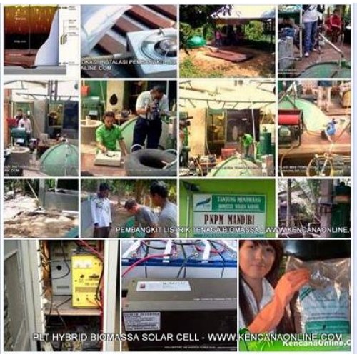 Hybrid Pembangkit Listrik Tenaga Surya PLTS PV-Genset Biogas